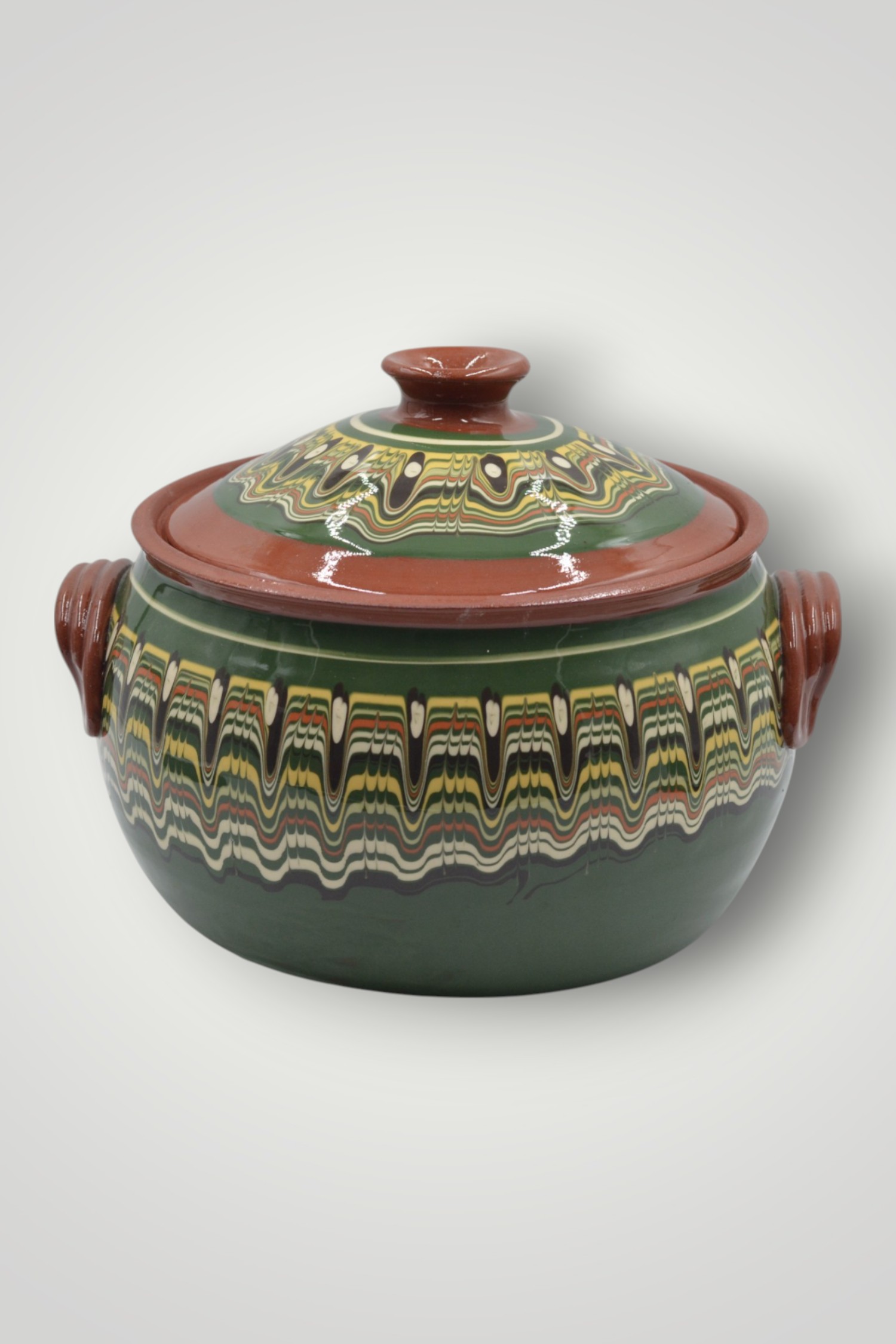 OALA SARMALE GLAZURATA 8L - VERDE - L&A - Engros Artizanate